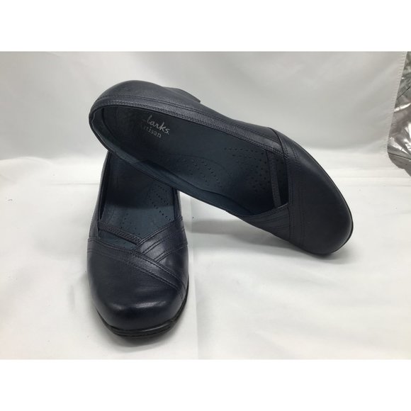 Clarks | Shoes | Clarks Artisan Active Air Blue Leather Pump Size 8m ...